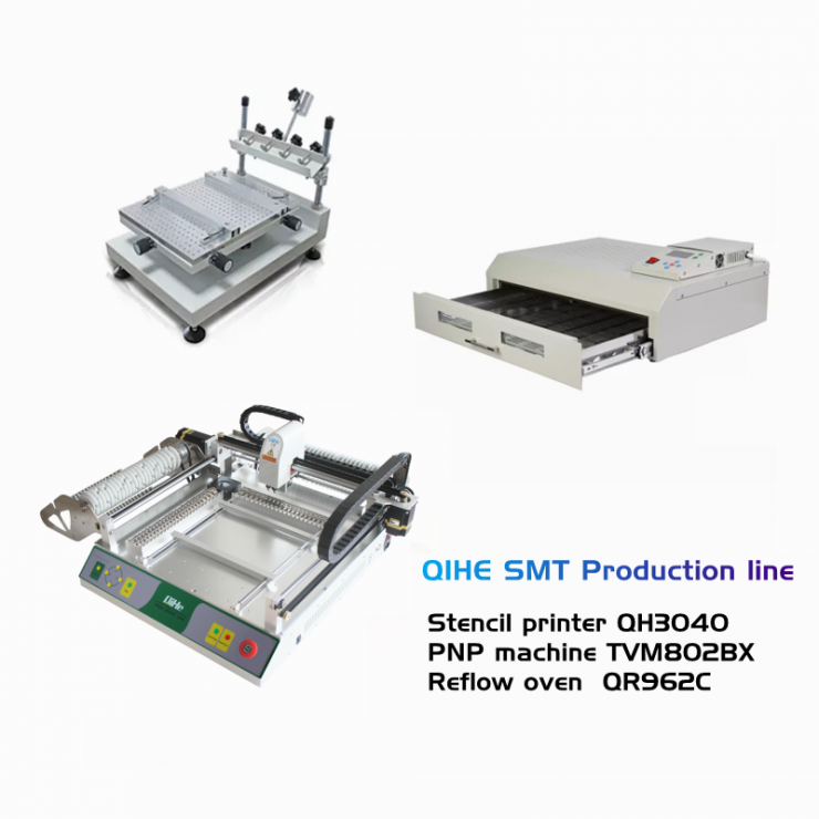 TVM802BX SMT pick and place machine 2heads 46slots desktop pnp mounter ...