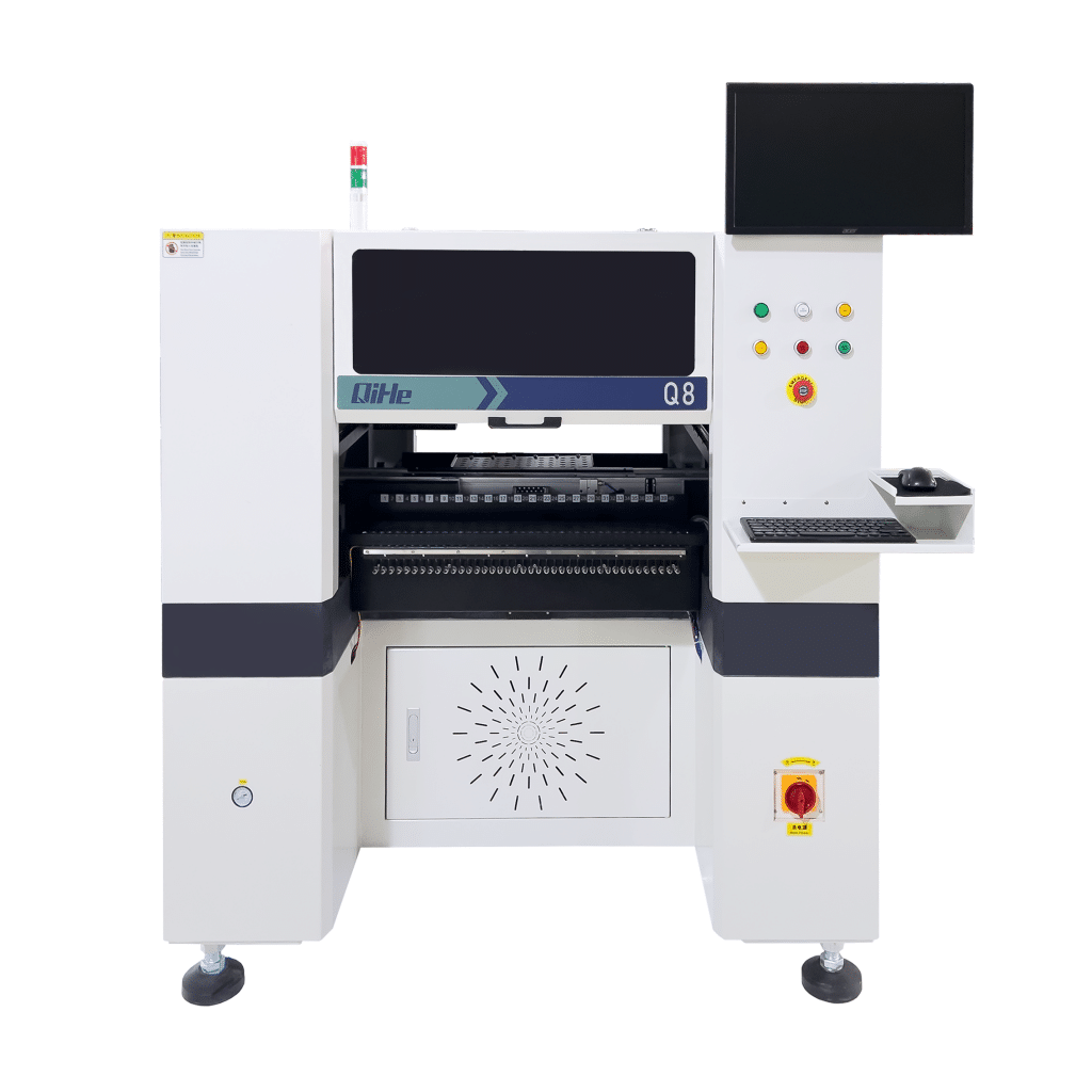 Q8 SMT pick and place machine 8heads 80slots Fully Automatic Chip ...