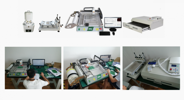 Smt pick and place machine TVM802BX desktop smt in Singapore