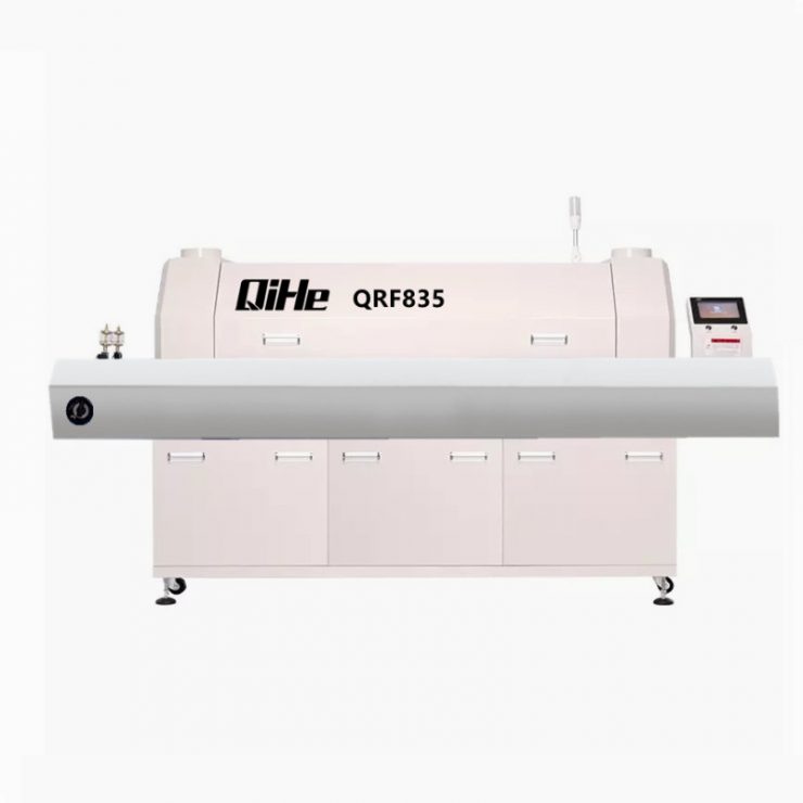 Reflow Oven QRF835 with rail 8 Zones Qihe SMT solder welding