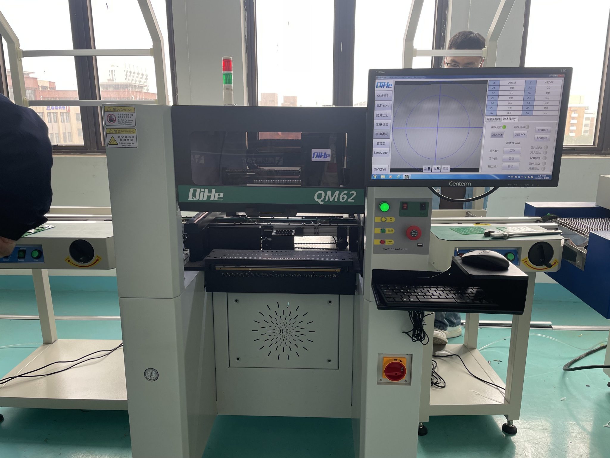 QM62 automatic pick and place machine smt setup,