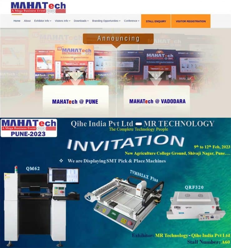 QiHe joined the MAHATech exhibition Pune India 2023 - Smt pick and ...