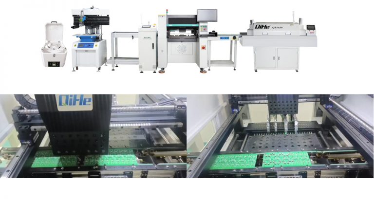 smt setup placement video by QM61 smt pick and place machine