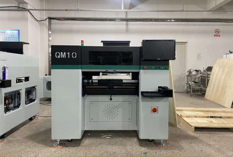 pick and place machine Qihe QM10 smt line setup