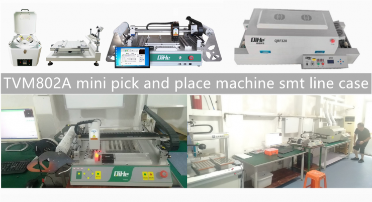 TVM802A mini pick and place machine smt line cost pnp smd