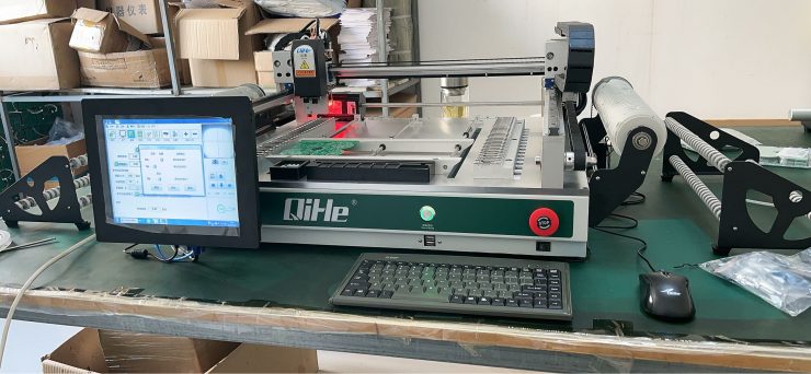 pick and place machine TVM802B plus desktop operation video