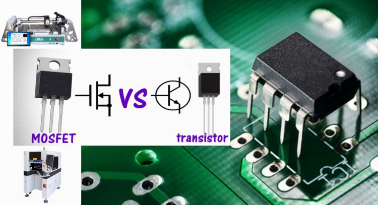 pick and place machine SMD transistor vs MOSFET difference